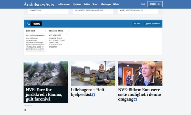 Privat annonsering - Åndalsnes Avis - Åndalsnes Avis